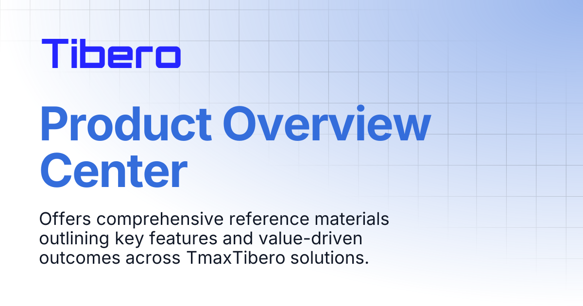 Product Overview Center | En | 제품 소개 센터(ko)