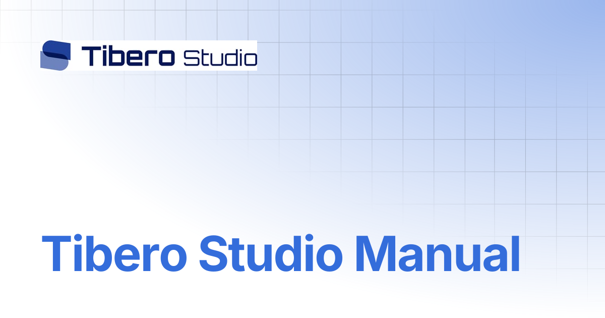 Tibero Studio Manual | TiberoStudio 3.0.0 Manual | TiberoStudio Manual